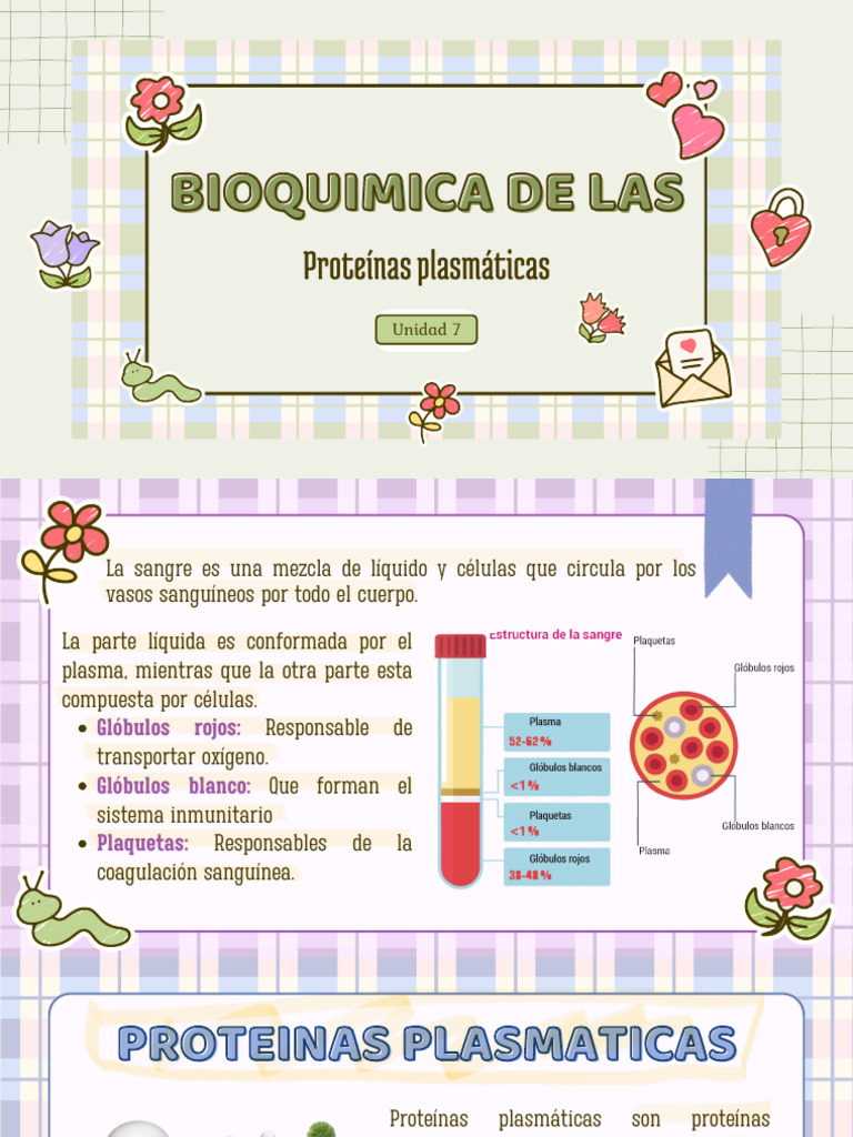 UNIDAD 7. Bioquímica de las proteínas plasmáticas (2) | PDF ...