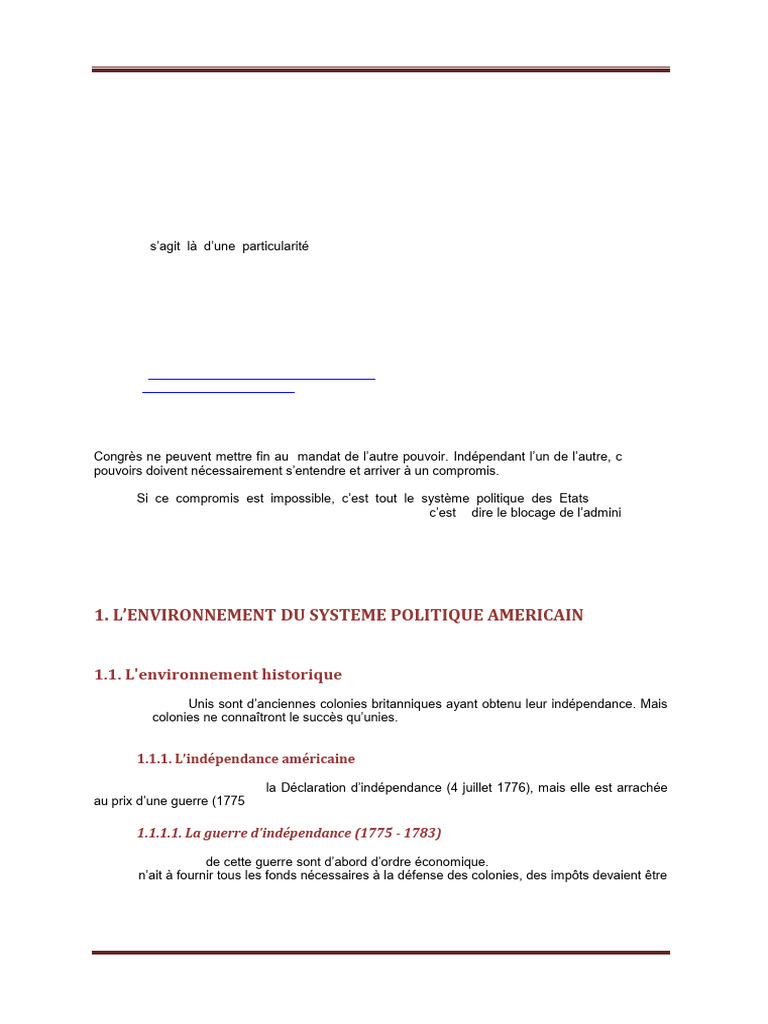 Comprendre le système politique américain | PDF | Gouvernement ...