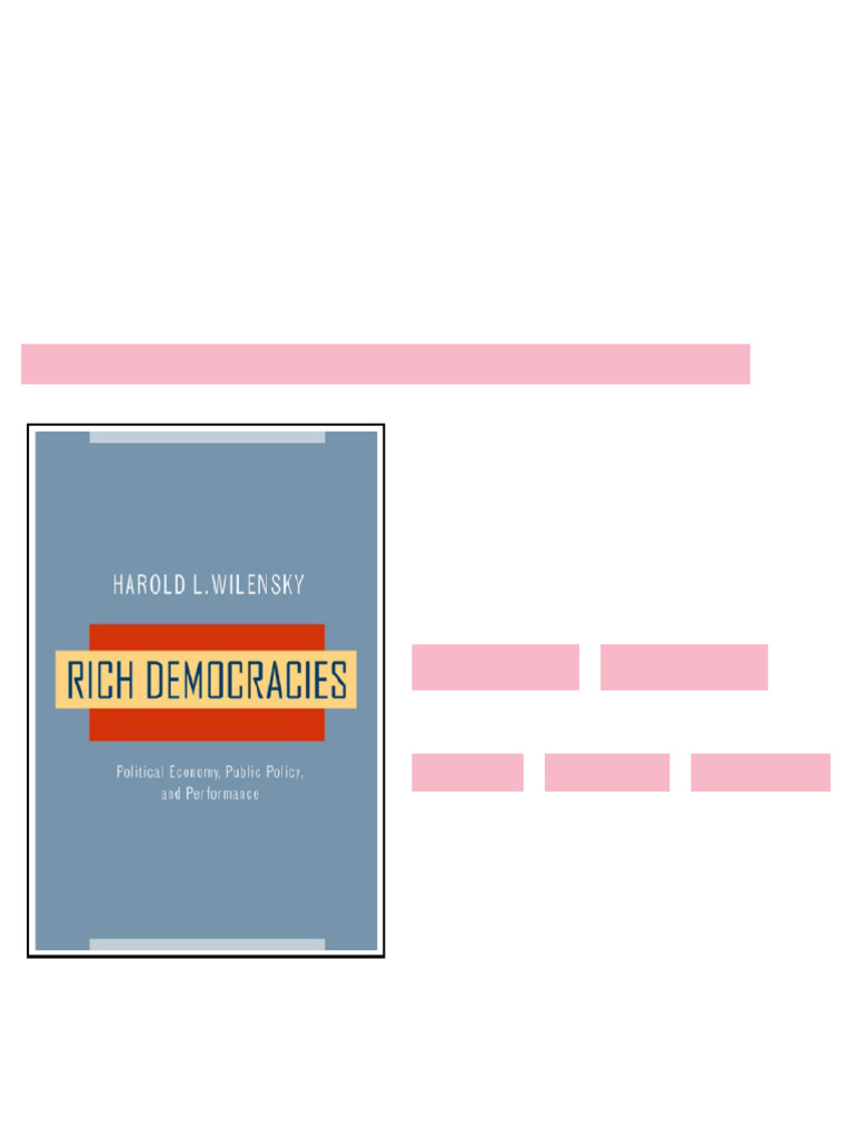 (Ebook) Rich democracies: political economy, public policy, and ...