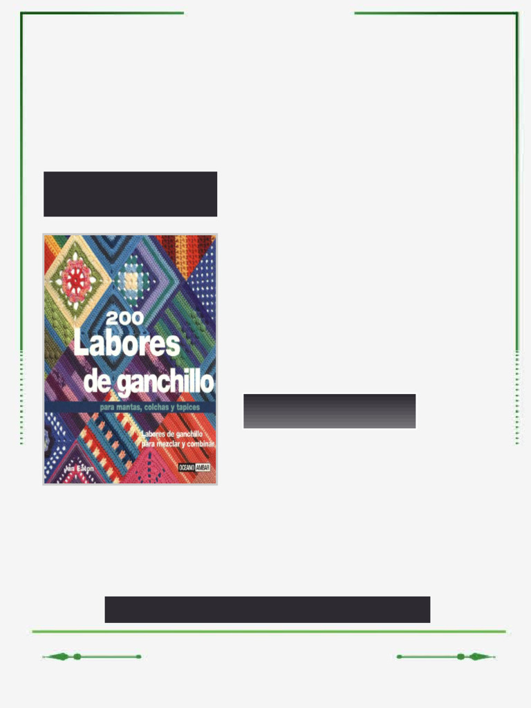 200 Labores De Ganchillo Para Mantas Colchas Y Tapices Jan Eaton ebook ...