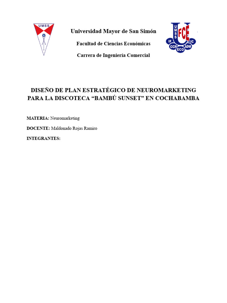 PLAN DE NEUROMKT - DISCOTECA BAMBU | PDF | Marketing | Marca