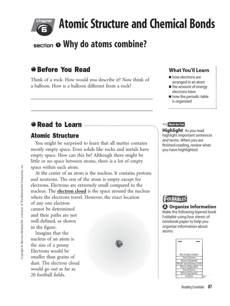 06 Atomic Structure and Chemical Bonds Part 1 | PDF | Atoms | Periodic ...