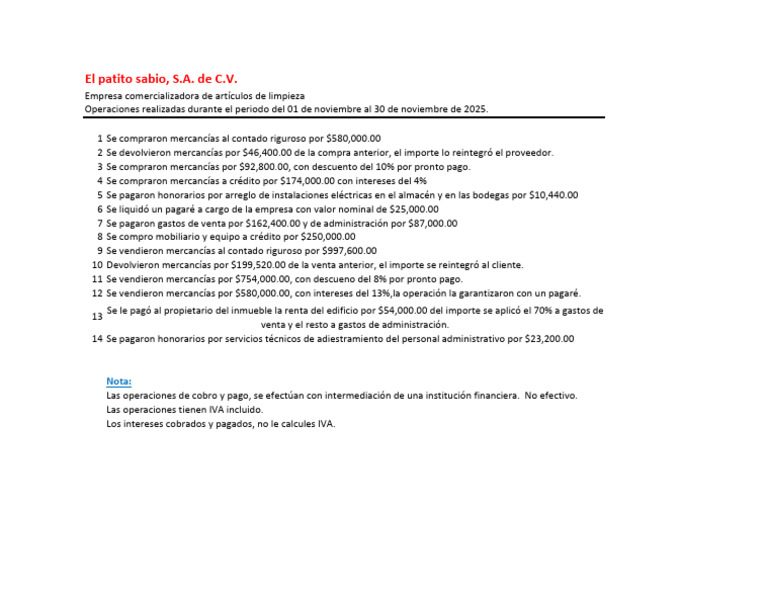 Actividad Integral - Contabilidad | PDF