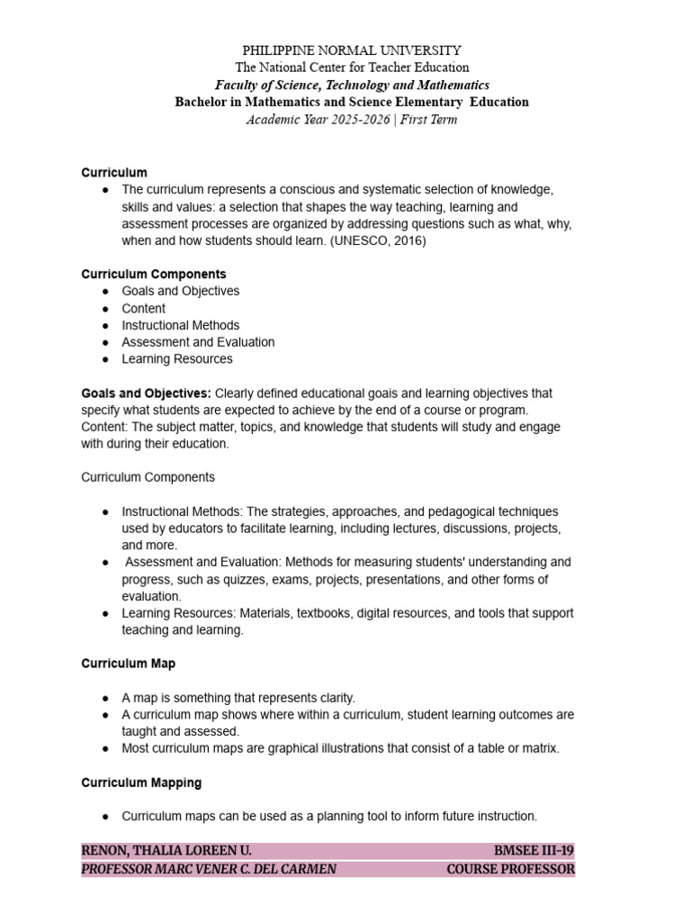 Curriculum Guide for Elementary Science Education | PDF | Curriculum ...
