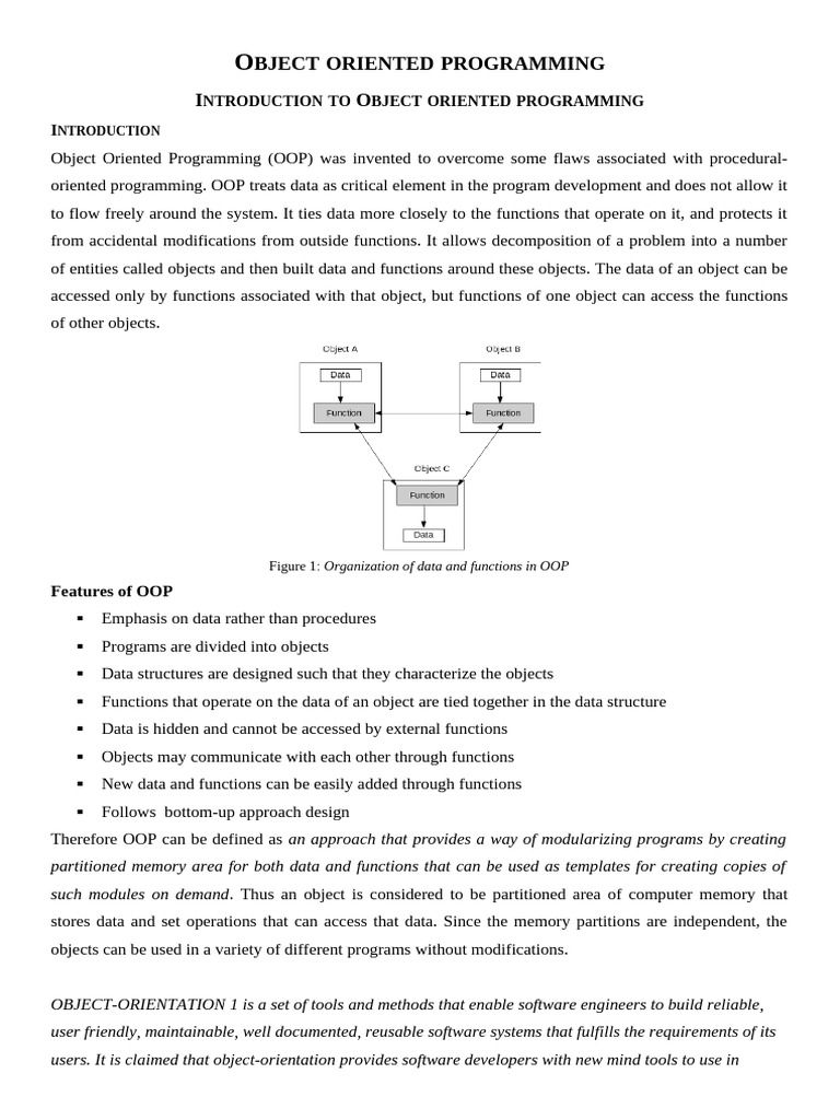 Object Oriented Programming | PDF | Object Oriented Programming | Inheritance (Object Oriented ...