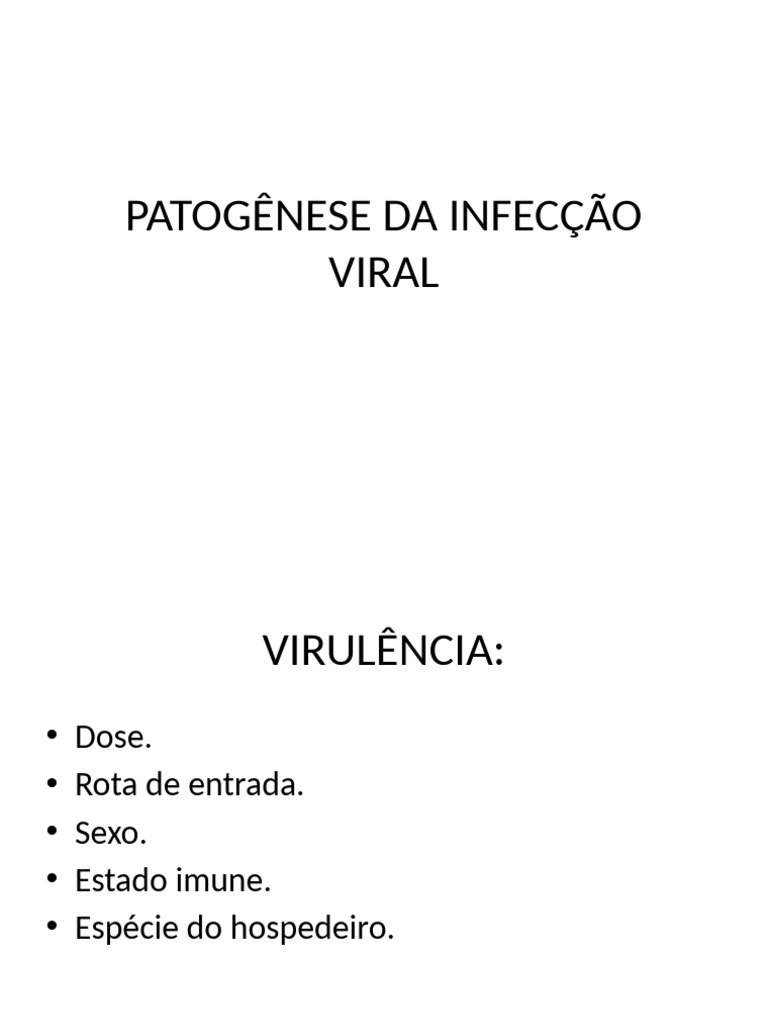 Patogênese e Diagnóstico de Infecções Virais | PDF