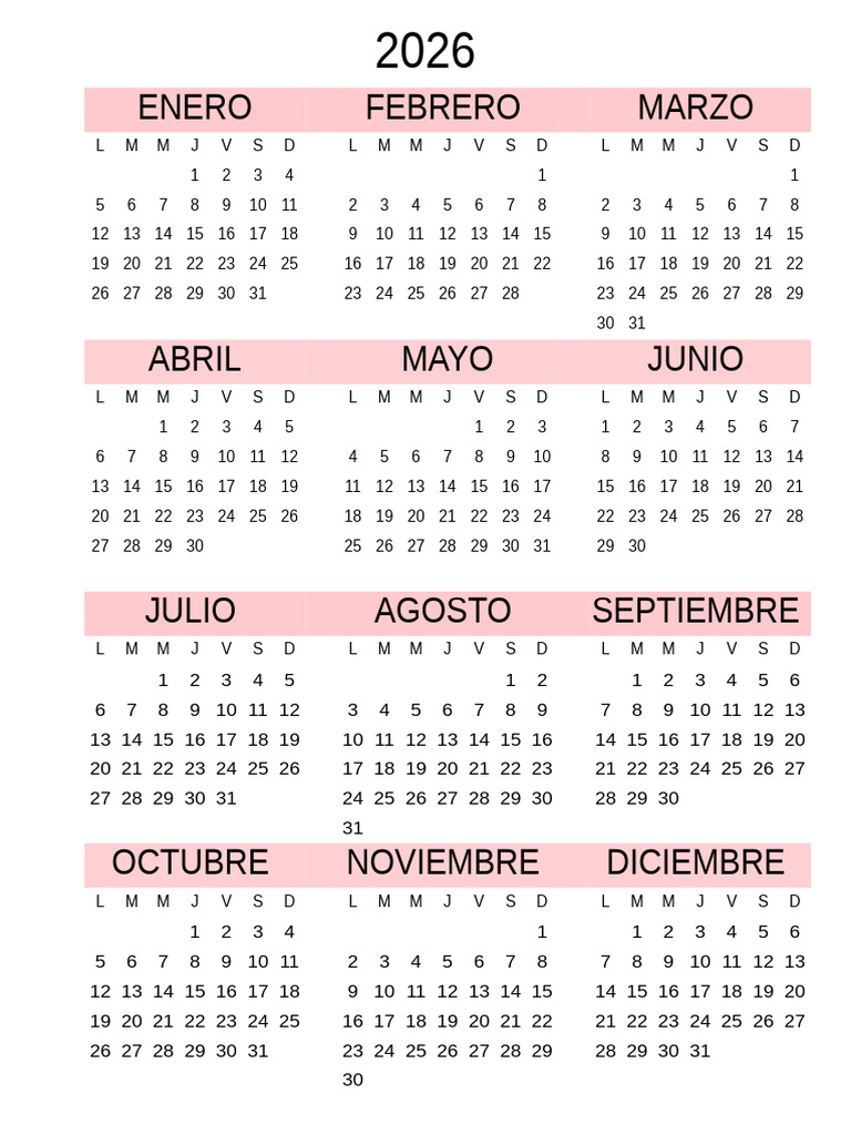 Calendario A5 2025-2026 | PDF