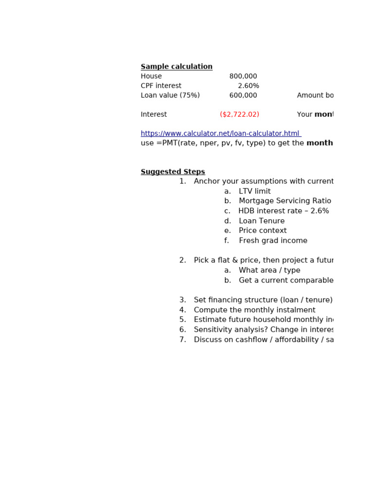Mortgage and Investment Calculation Guide | PDF | Cost Of Capital ...