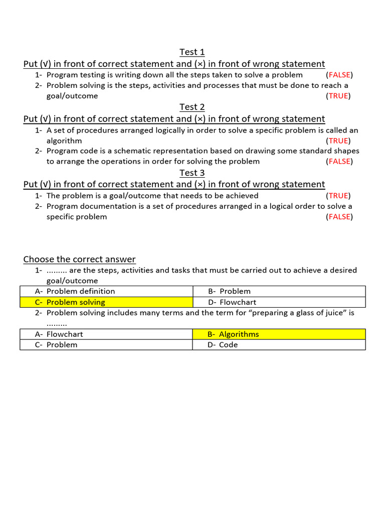 Computer Prep3 Answer | PDF | Window (Computing) | Algorithms