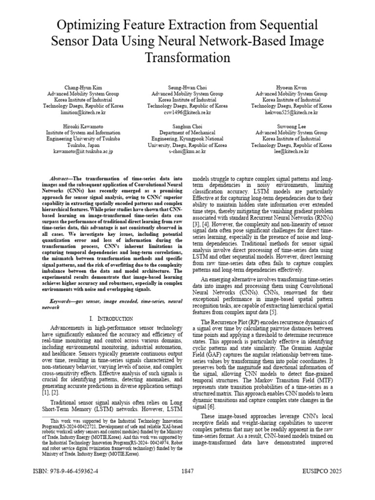 Optimizing Feature Extraction From Sequential Sensor Data Using Neural ...
