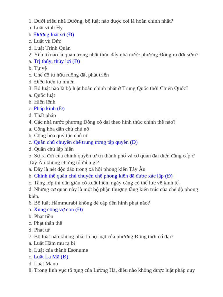 Lịch Sử Nhà Nước Và Pháp Luật | PDF