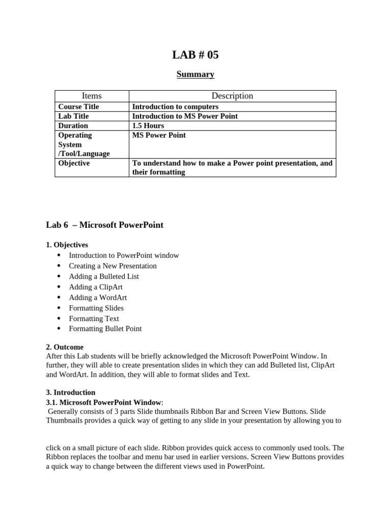 MS PowerPoint Part 1 | PDF | Microsoft Power Point | Software