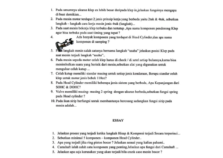 Soal x Tkr ( Kevin ) | PDF