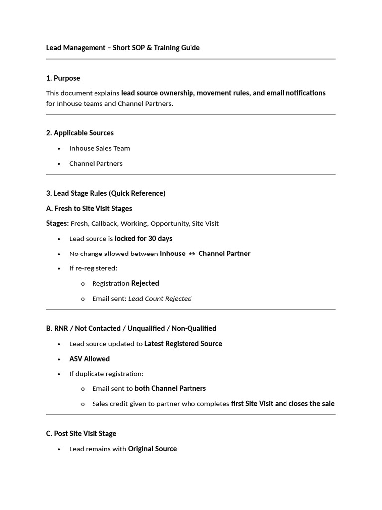 Lead Management | PDF