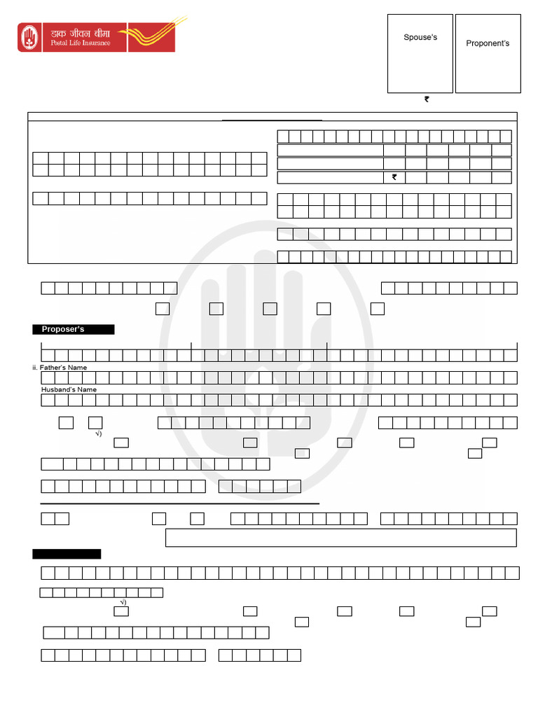PLI Proposal Form_copy | PDF | Insurance | Pregnancy