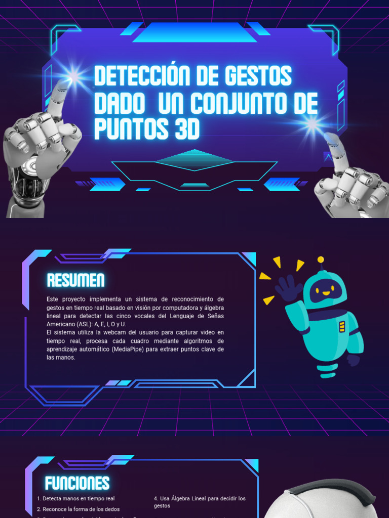 deteccion gestos algebra lineal | PDF | Álgebra lineal | Vector Euclidiano