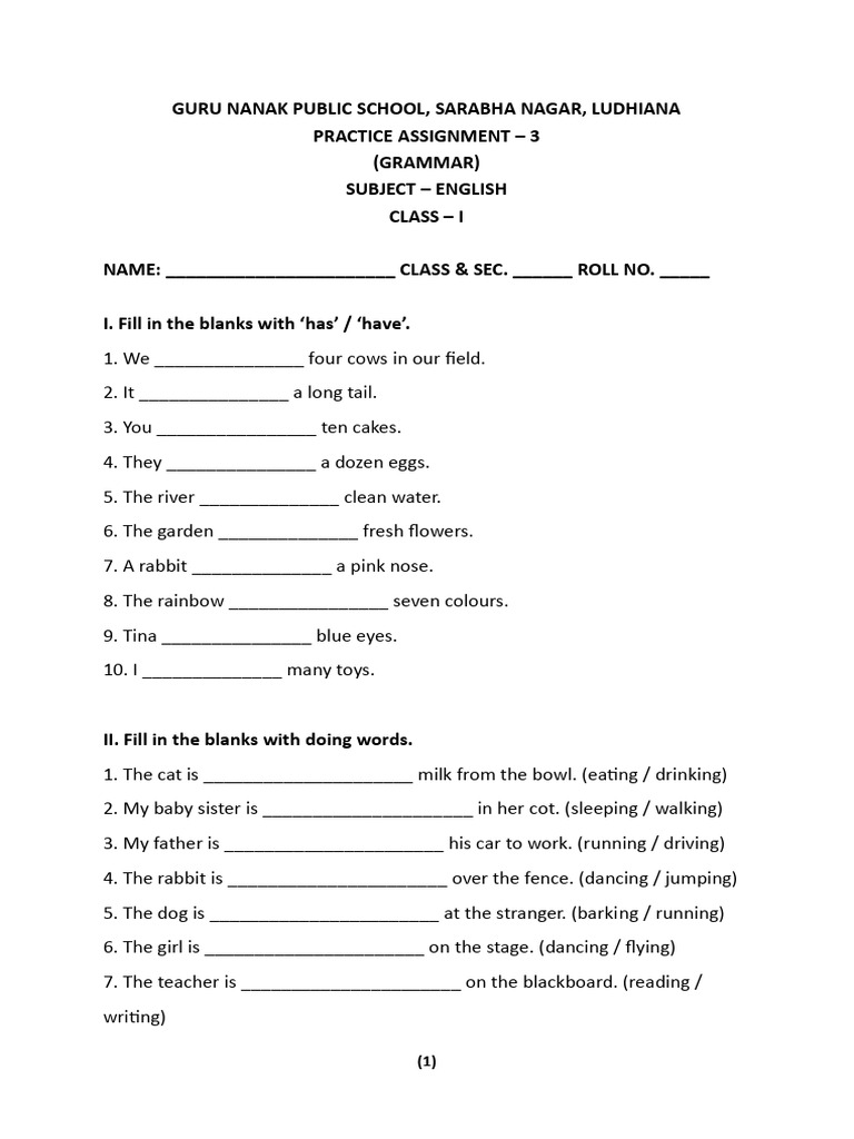 English Practice Assignment-3 (Dec.2025) | PDF