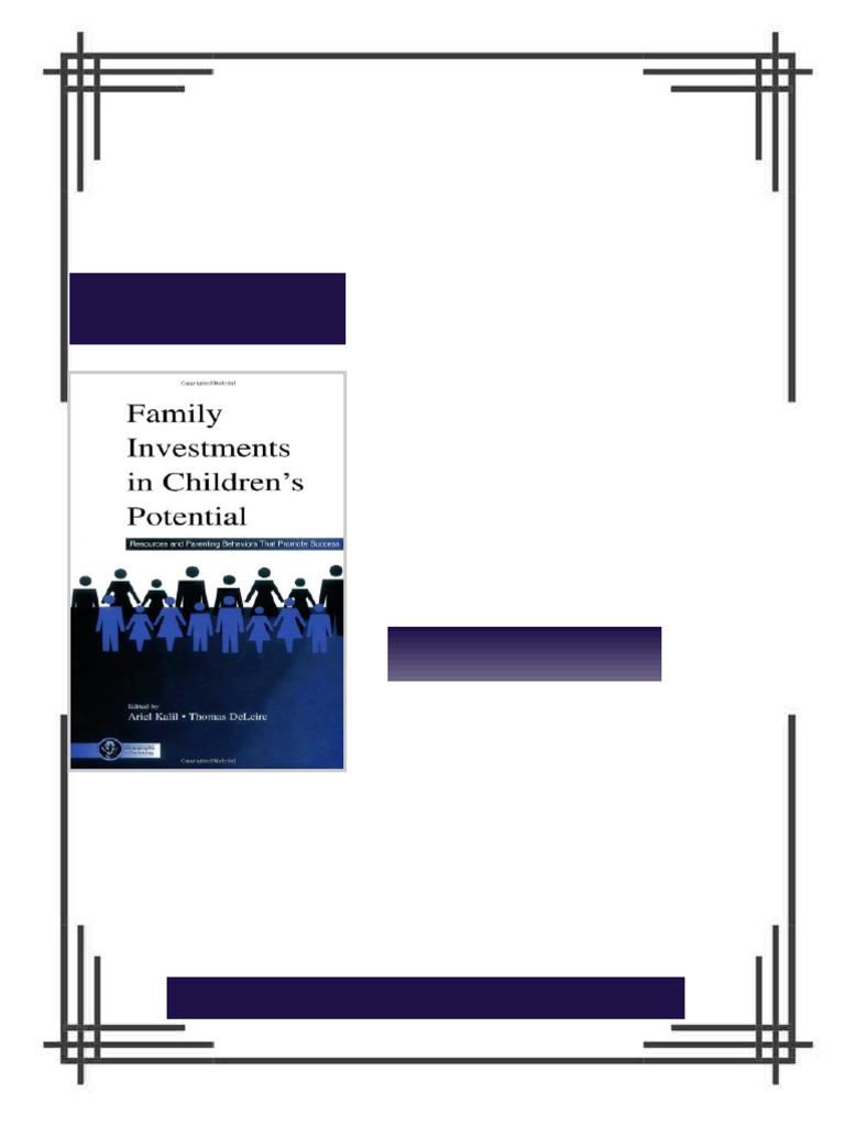 Family Investments in Children s Potential Ariel Kalil ebook ready-for ...