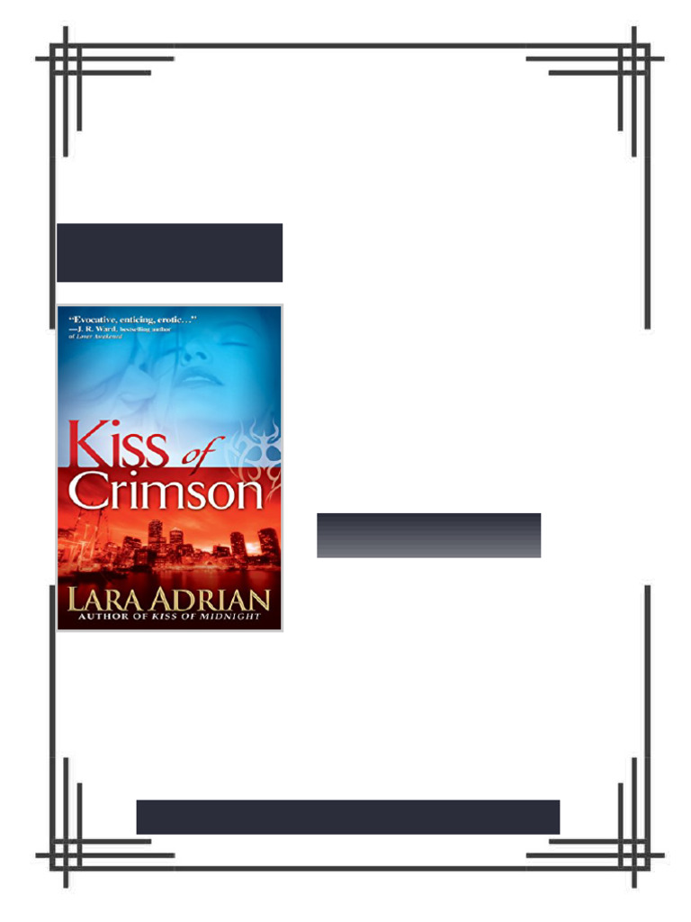 Kiss of Crimson Midnight Breed 02 Lara Adrian ebook immediate reading ...