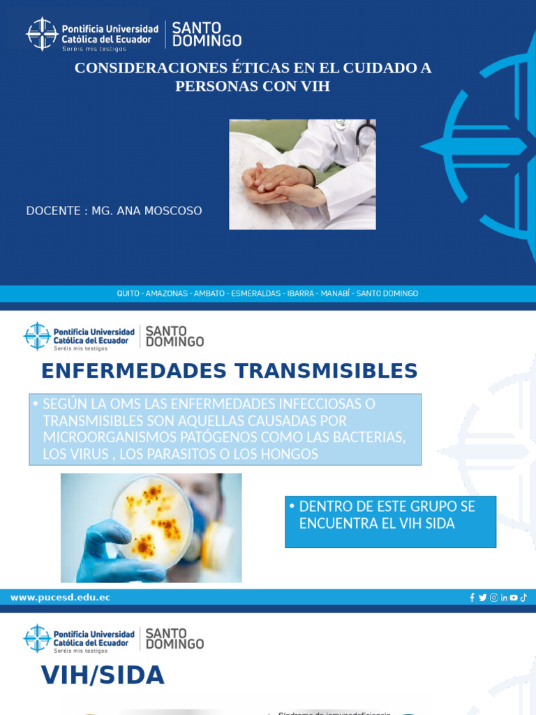 5. Consideraciones Éticas en El Cuidado a Personas Con Enfermedades Transmisibles Como El (VIH ...
