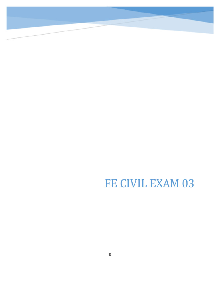 FE Civil Exam 3 | PDF | Deformation (Engineering) | Soil Mechanics