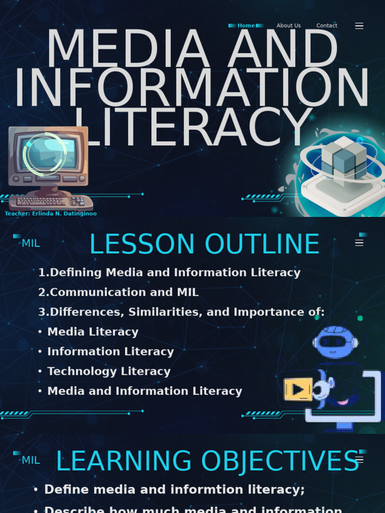 LESSON1 INTRODUCTION TO MIL | PDF | Information Literacy | Communication