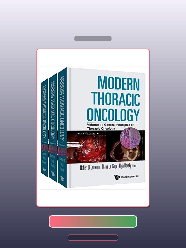 Test Bank for Modern Thoracic Oncology in 3 Volumes by Robert B Cameron ...