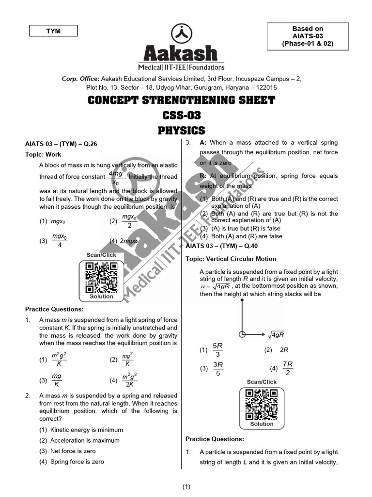 Physics Practice Questions and Solutions | PDF | Force | Collision