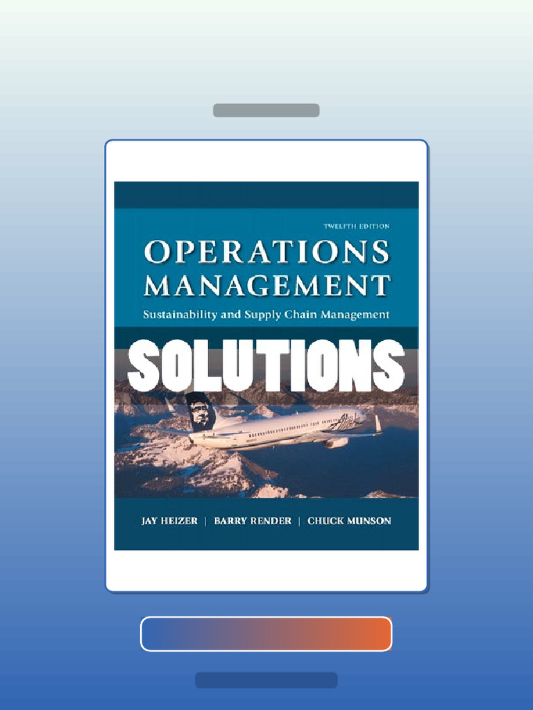 Test Bank for Operations Management Sustainability and Supply Chain ...