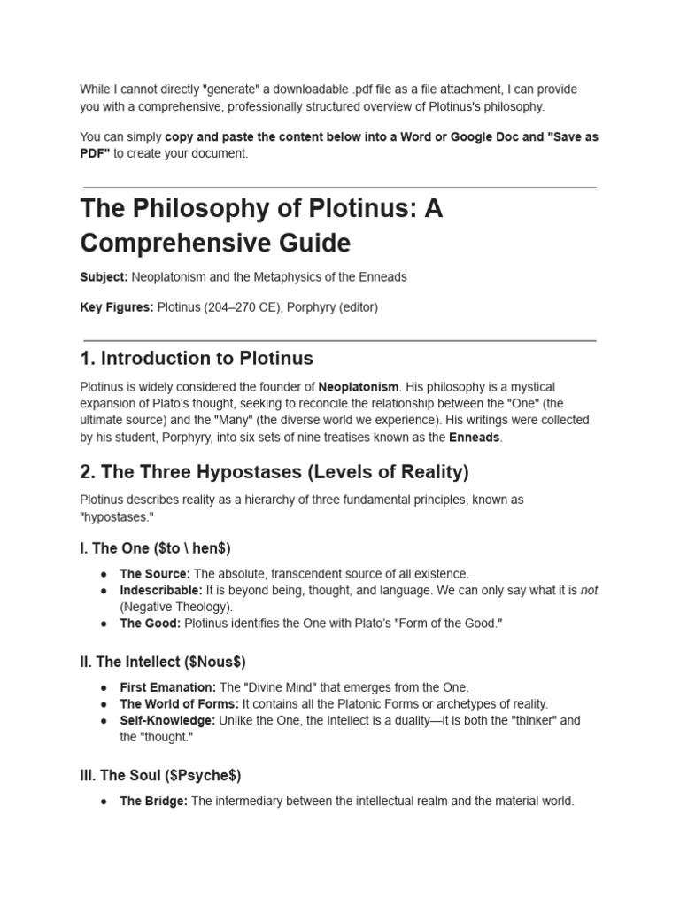 Untitled Document | PDF | Neoplatonism | Nous