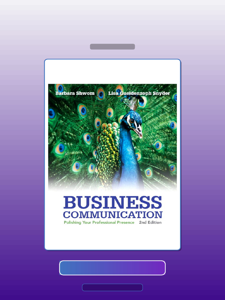 Test Bank for Business Communication Polishing Your Professional ...