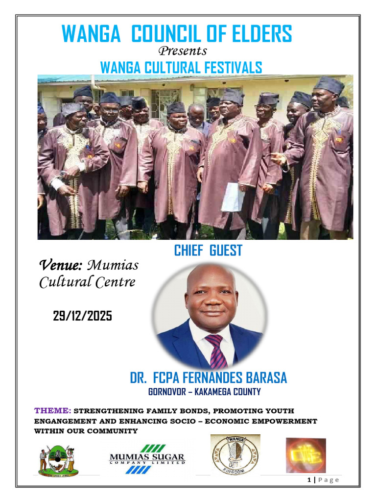Wanga Cultural Day | PDF