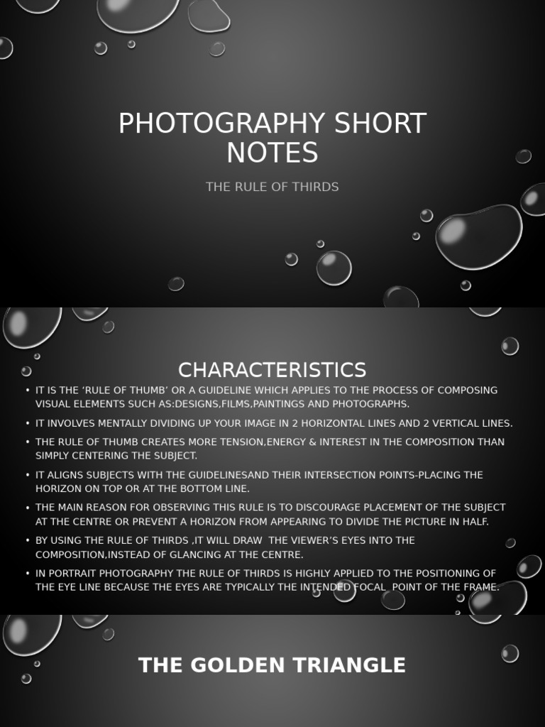Power Point Photography | PDF | Composition (Visual Arts) | Imaging