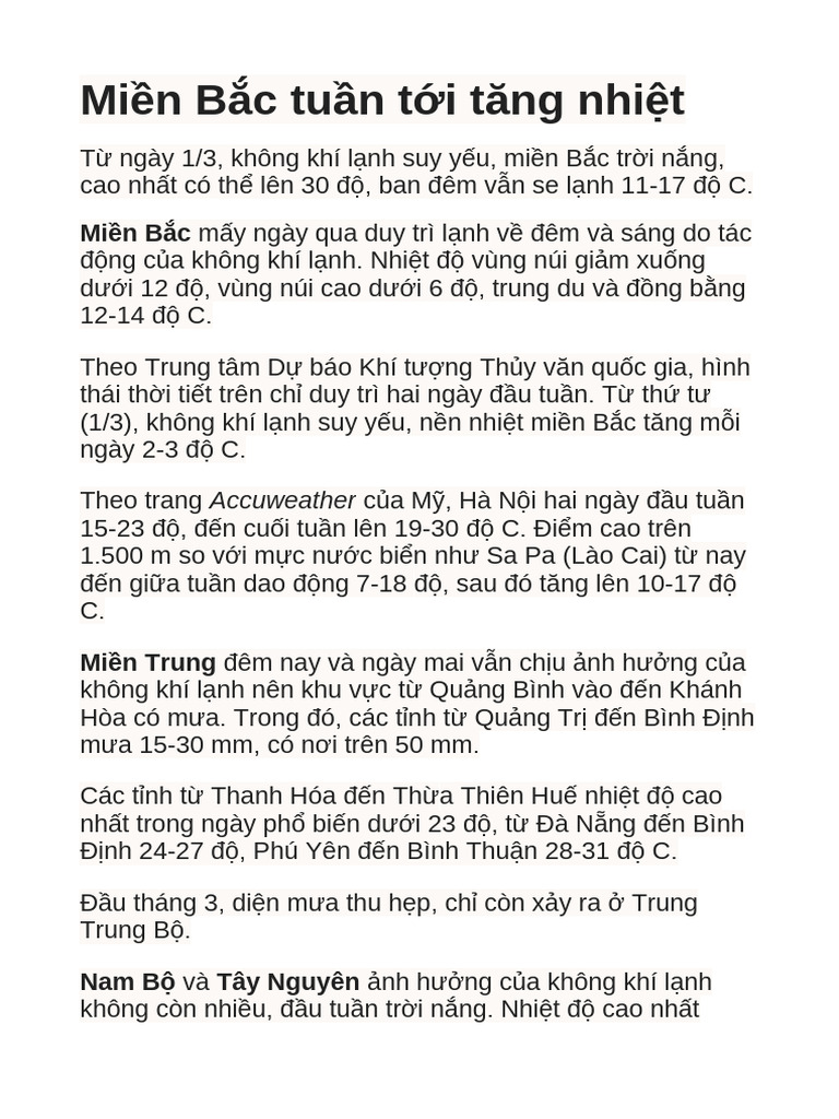 Ba Bản Tin (Word) | PDF