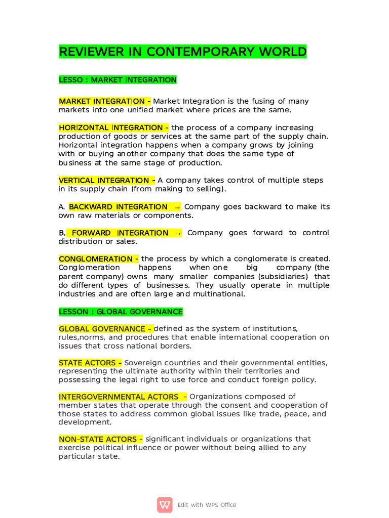 Reviewer in Contemporary World | PDF | Sustainability | Human Migration