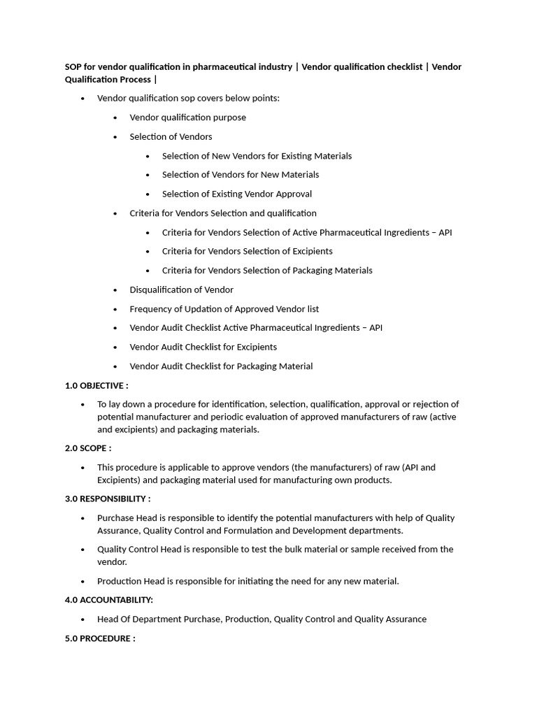 QUALIFICATION SOP | PDF | Audit | Auditor's Report
