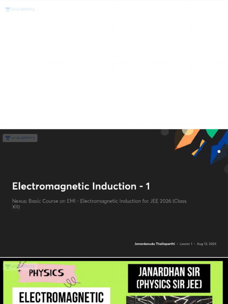 Electromagnetic Induction 1 With Annofgnc | PDF