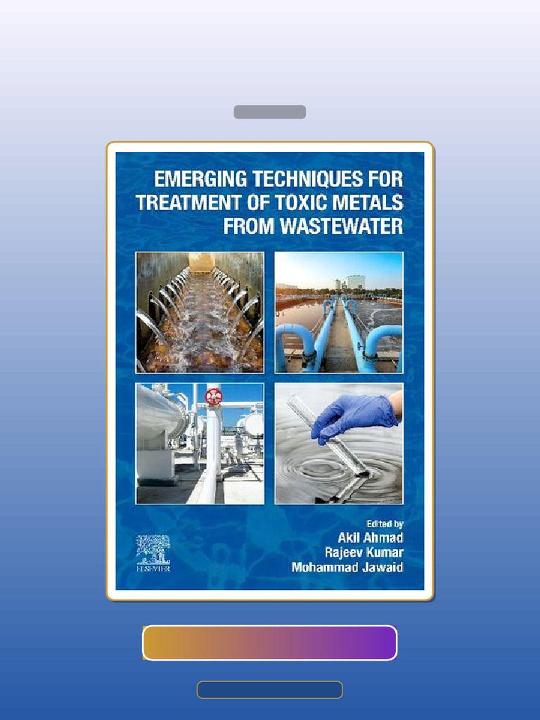 Test Bank for Emerging Techniques for Treatment of Toxic Metals From ...