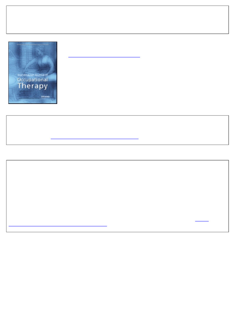 Standardized Tool for Visual Perception in OT | PDF | Perception ...