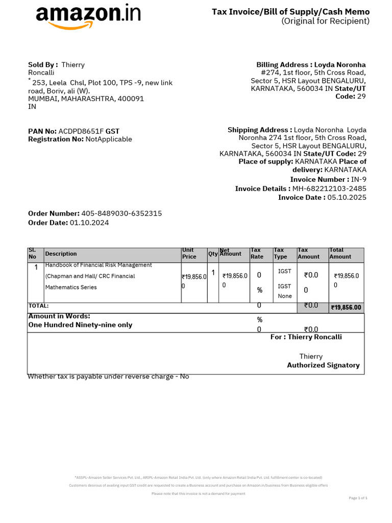 Invoice.pdf (1) | PDF | Invoice | Money