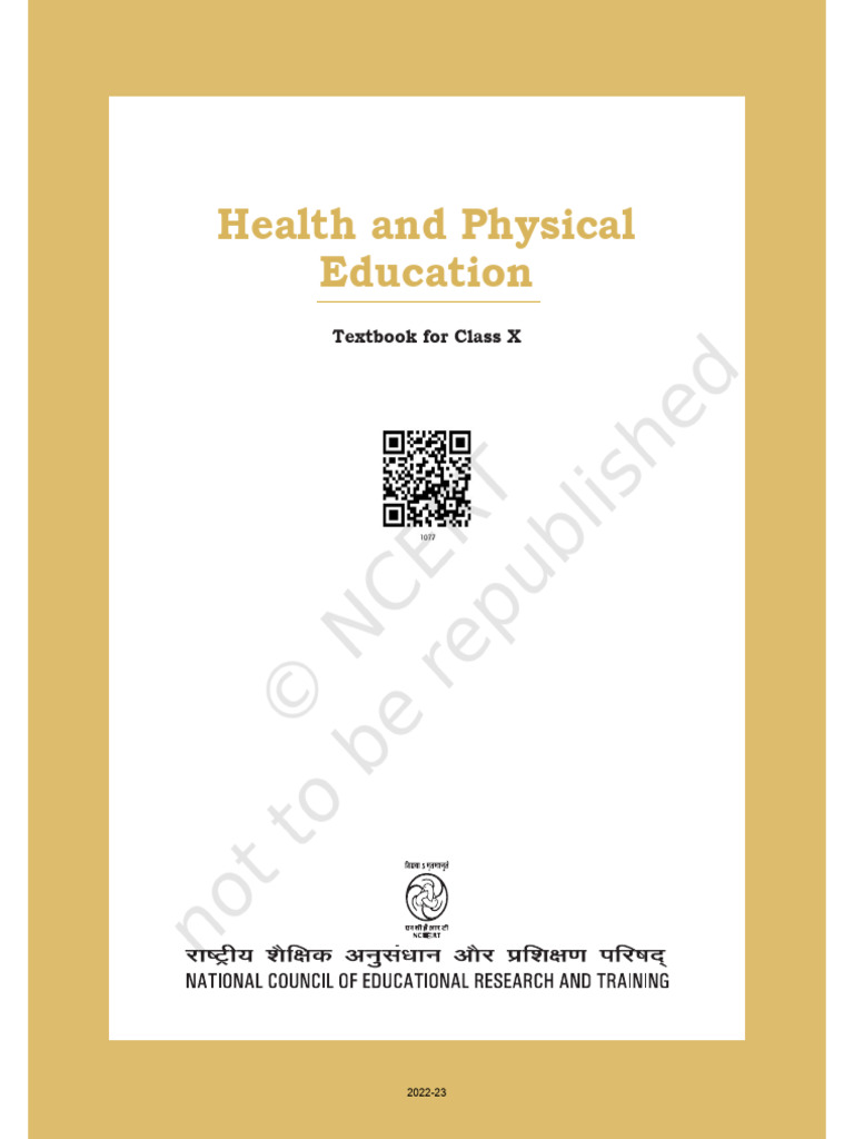 Class X Health and Physical Education Textbook | PDF | Experience | Sports