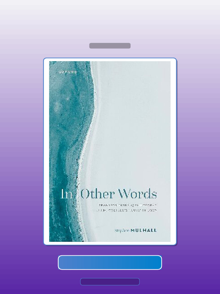 Test Bank for in Other Words Transpositions of Philosophy in JM ...