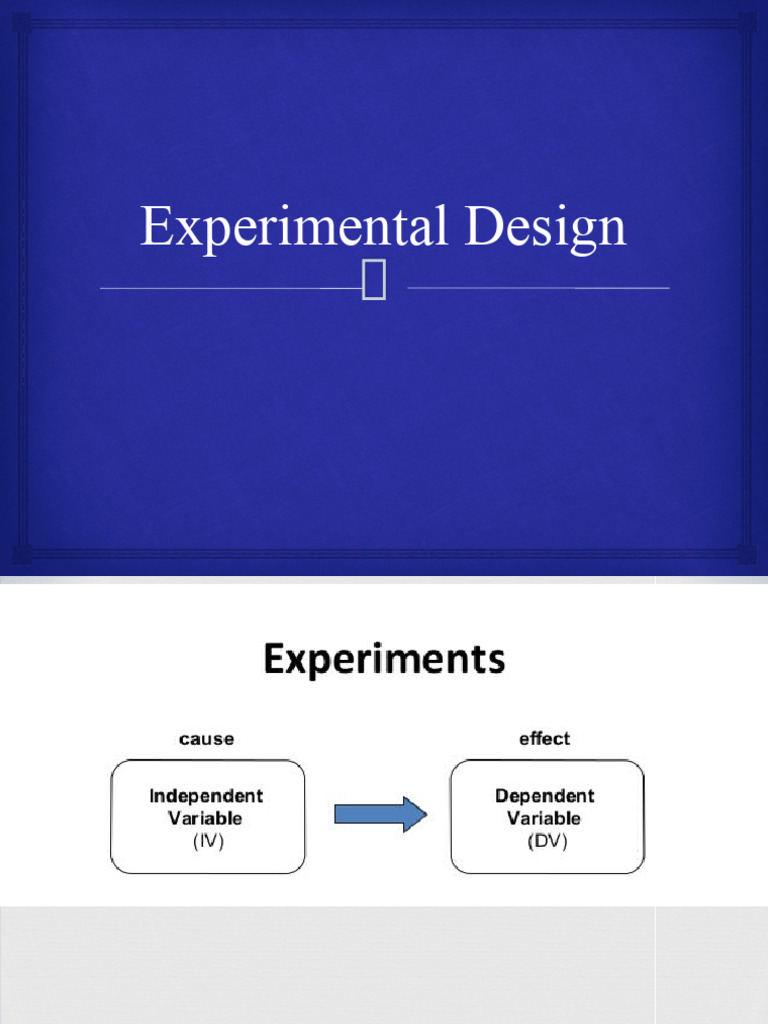 Understanding Experimental Design Methods | PDF | Experiment ...