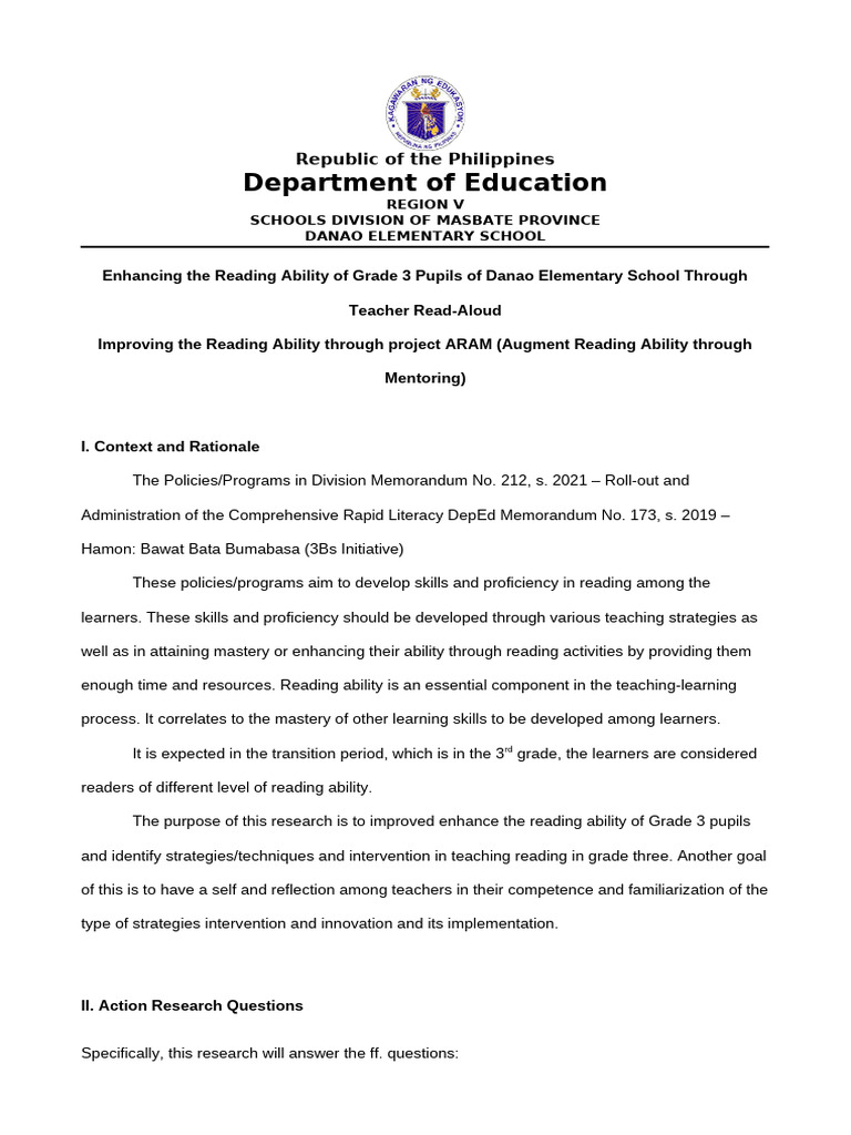 Action Research | PDF | Behavior Modification | Cognition