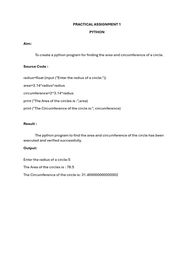 Python Programming Assignments Overview | PDF | Computer Programming