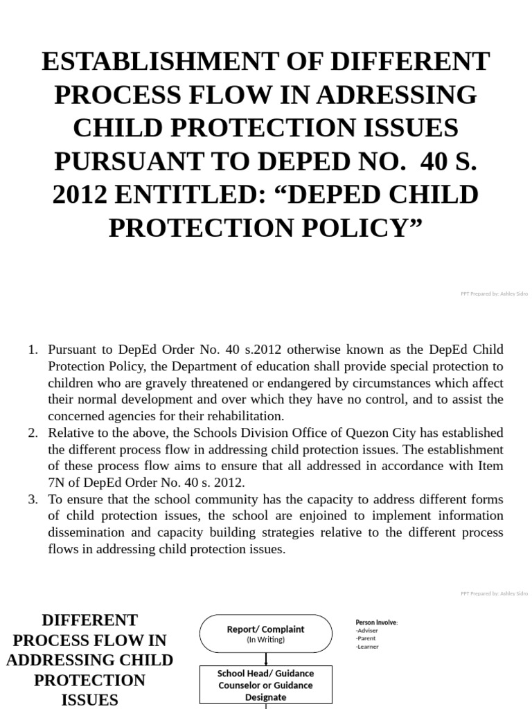Child Protection Process Flow Guide | PDF