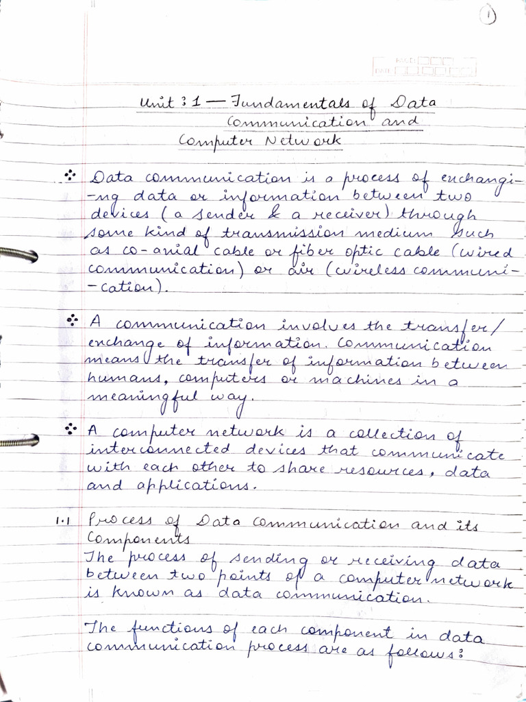 DCN Chapter 1 Notes | PDF