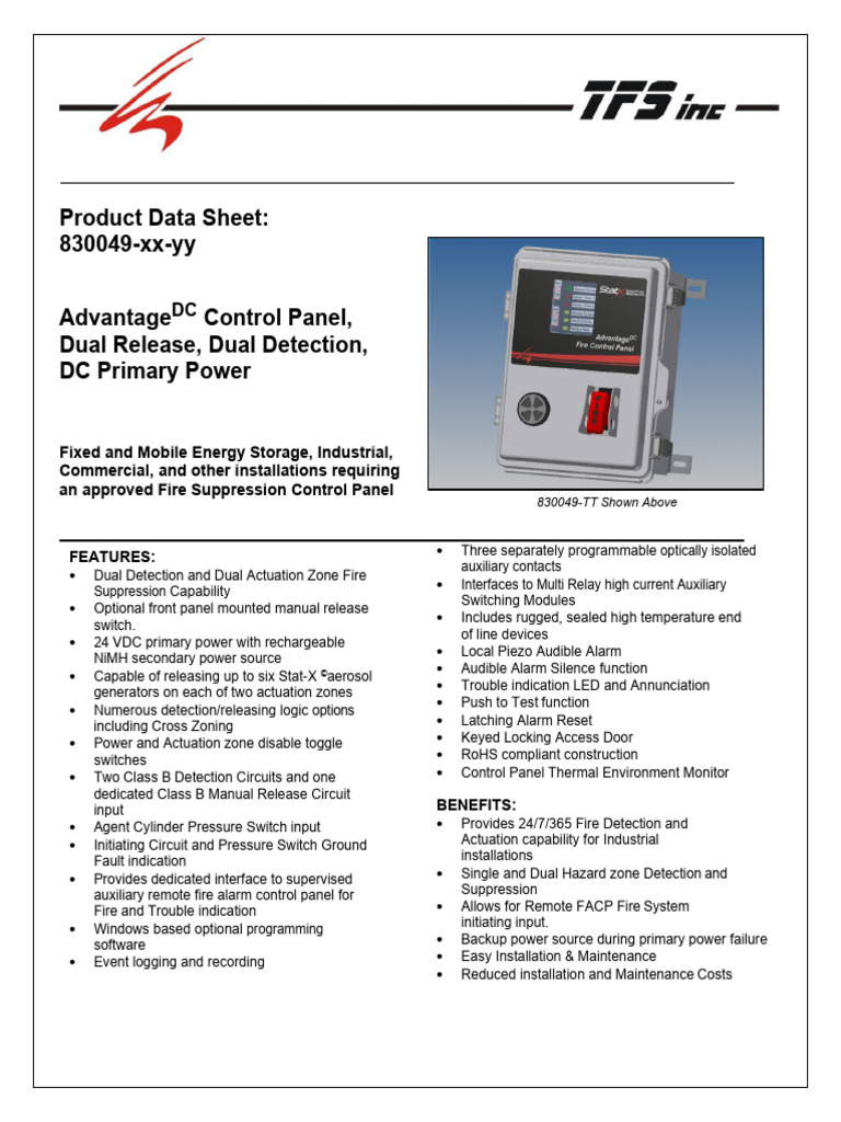 830049 Control Panel AdvantageDC Rev 23-04-17 | PDF | Switch | Electrical Equipment