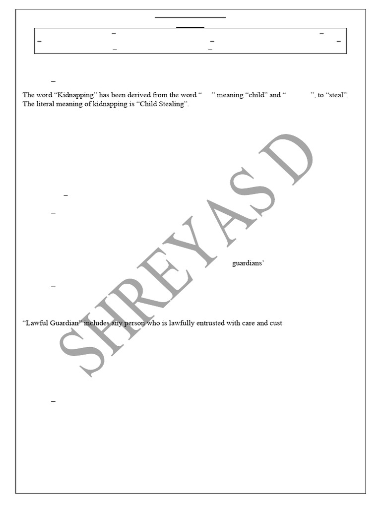Unit 04 IPC | PDF | Robbery | Kidnapping