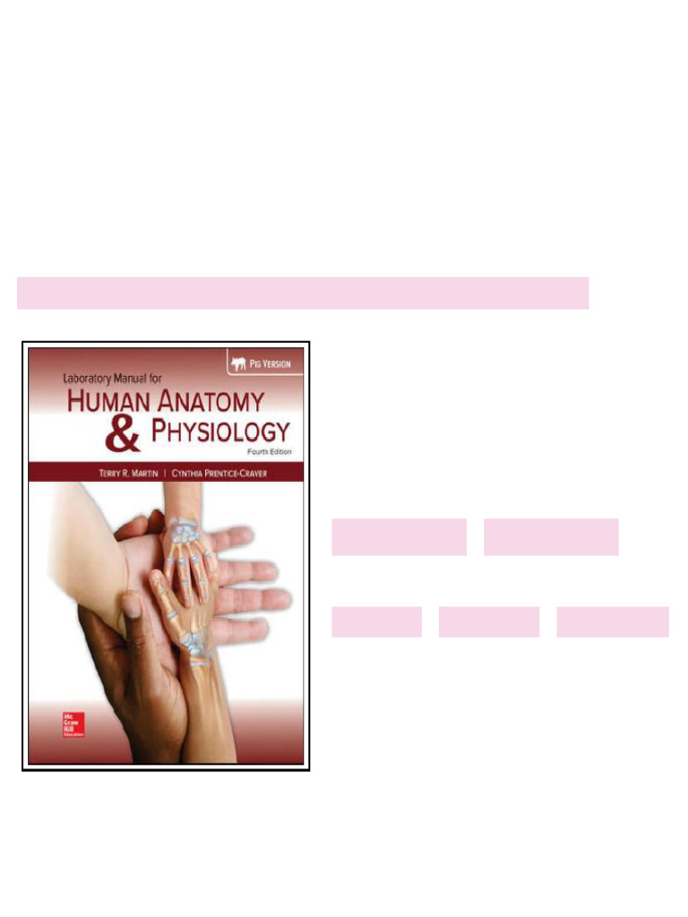 Solution Manual for Human Anatomy & Physiology Fetal Pig Version, 4th ...